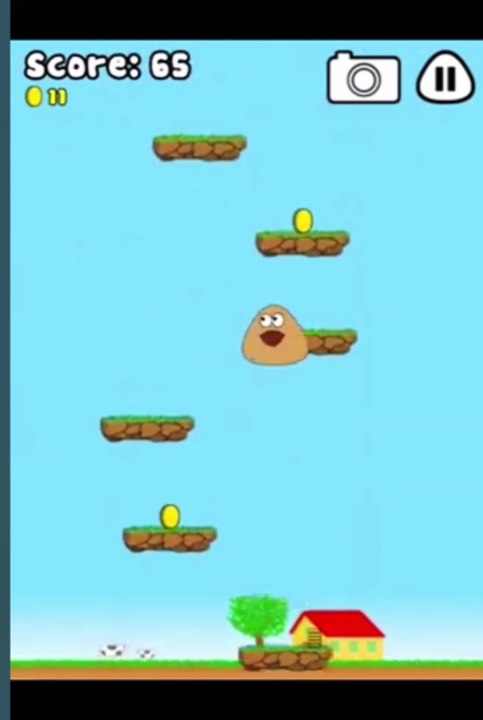 Pou gameplay: Sky Jump (minigame) - Video Dailymotion