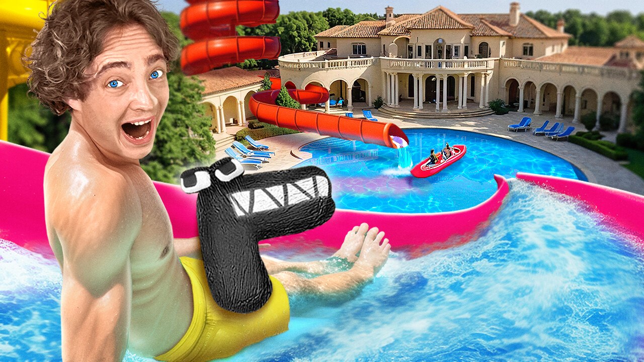 Alphabet Lore WATER PARK In My House 🛝🎢 *DIY Secret House Near the Pool ...