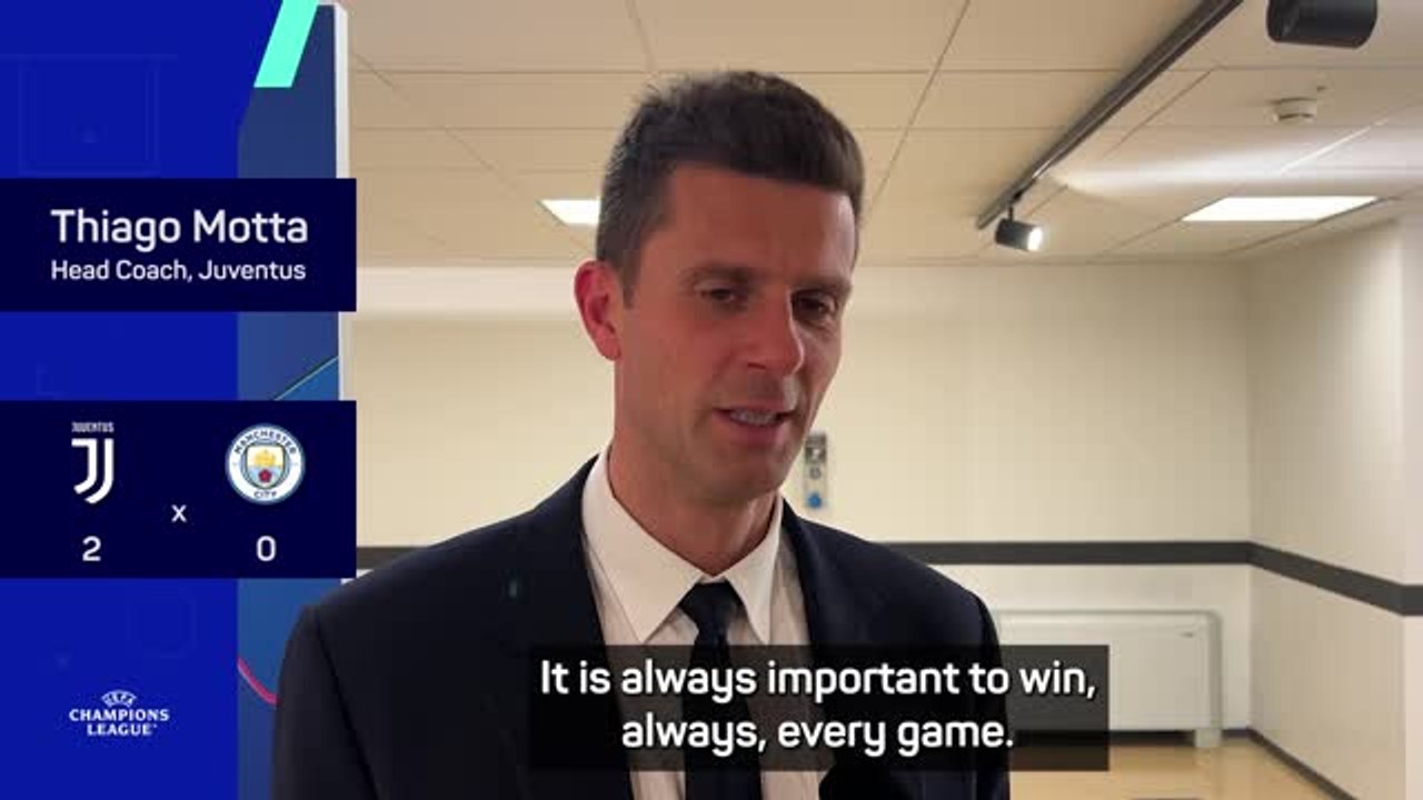 Juventus 'fully deserved' victory over Man City - Motta - video Dailymotion