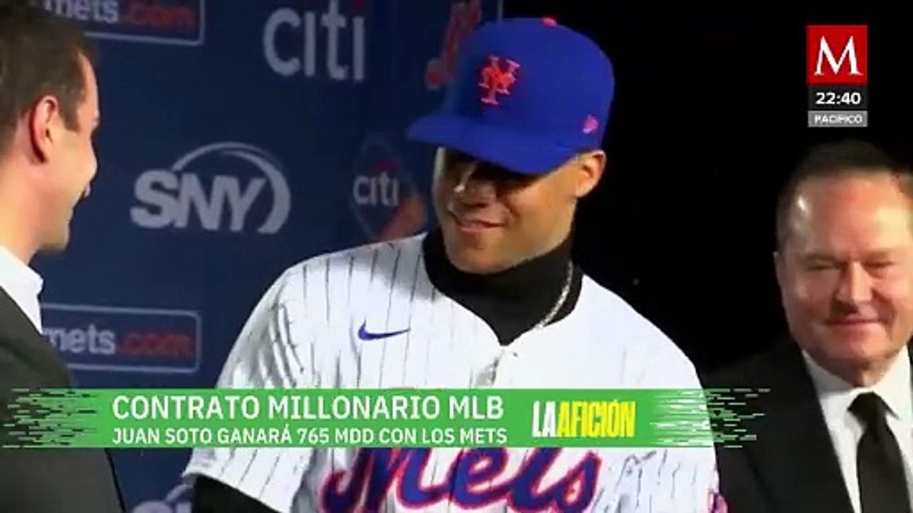 Juan Soto firma contrato millonario con los Mets en Citi Field por 15 años - Vídeo Dailymotion