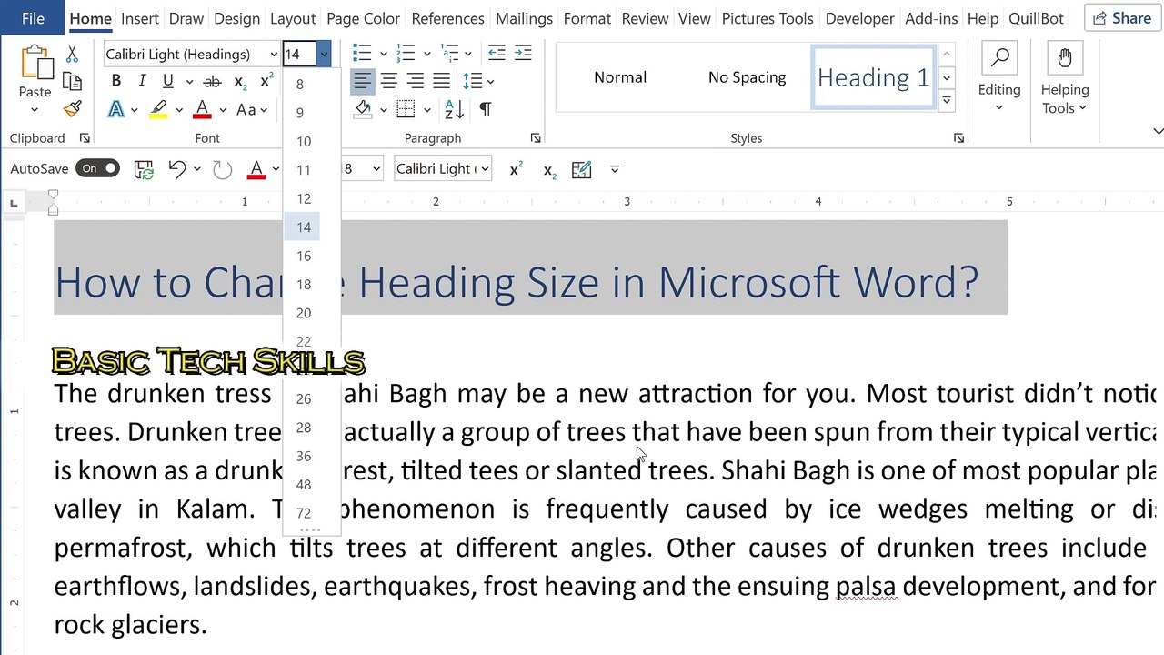 How to Change Heading Size in Microsoft Word - video Dailymotion