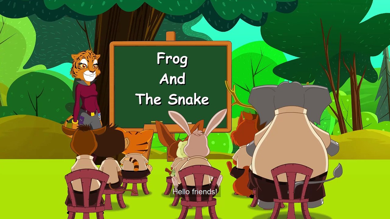 Kids story_Frog and Snake, Panchatantra English Moral Stories for Kids ...