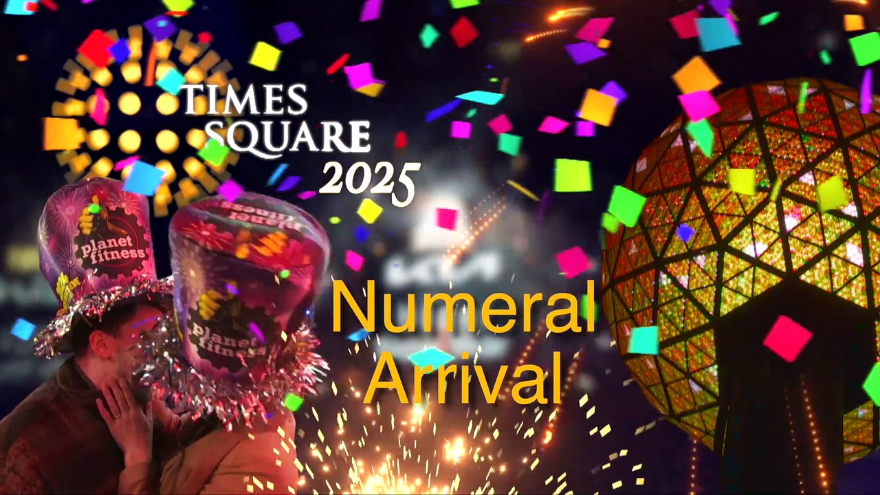 2025 Numerals Light Up Times Square! - video Dailymotion