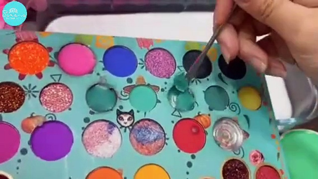 ASMR: Calming Pink & Mint Slime with Makeup & Glitter - video Dailymotion