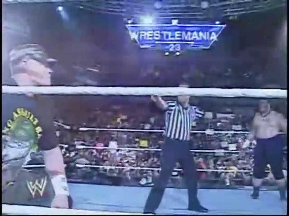 Royal Rumble 2007 John Cena (c.) vs. Umaga Last Man Standing Match for ...