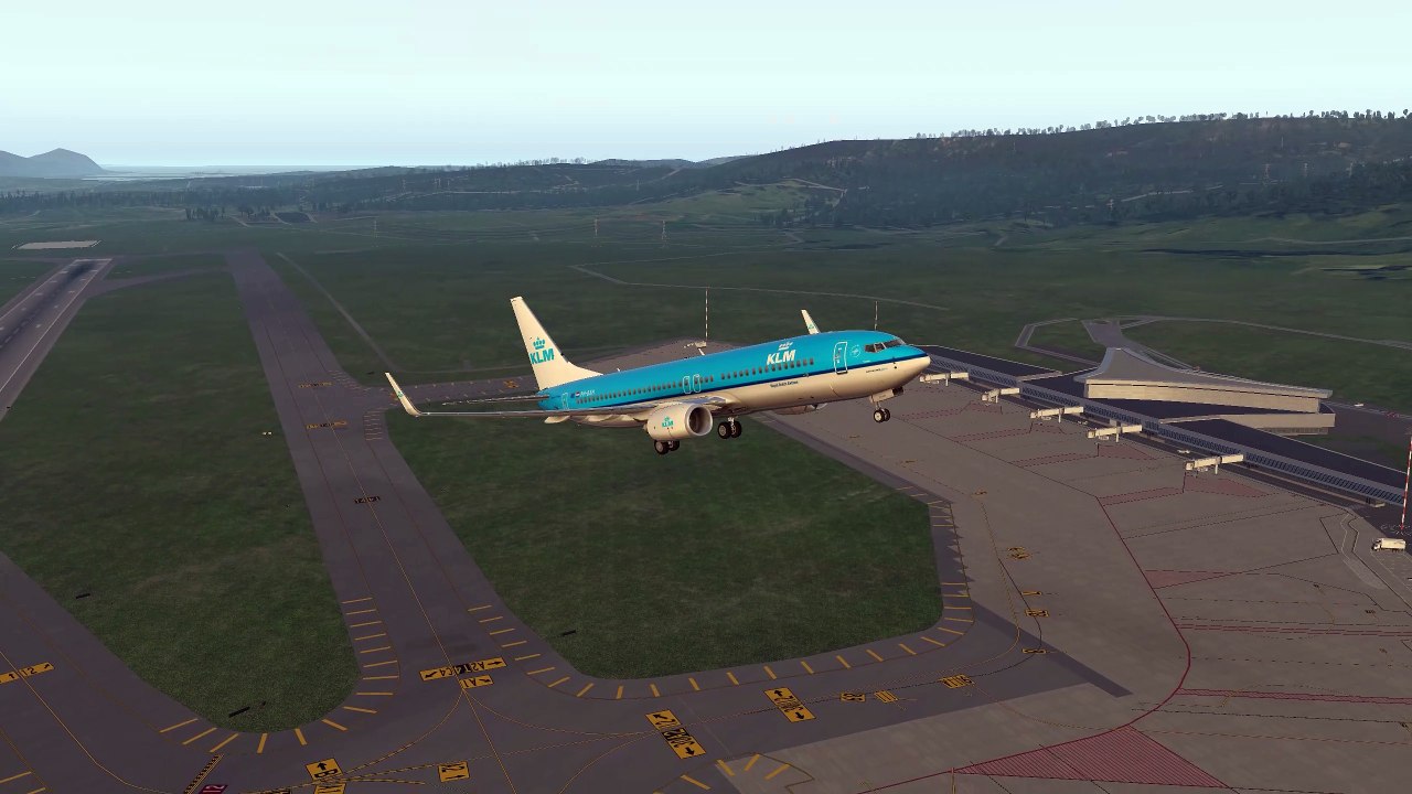 Luminous Takeoff: KLM Boeing 737 at Bilbao Airport (BIO), Bilbao, Spain ...