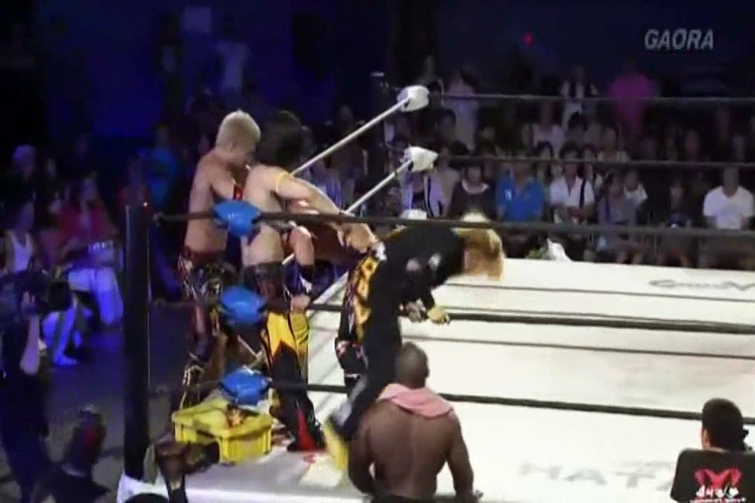 19th July 2013 World-1 International (Naruki Doi,Ricochet,Rich Swann) vs MAD Blankey (Akira ...