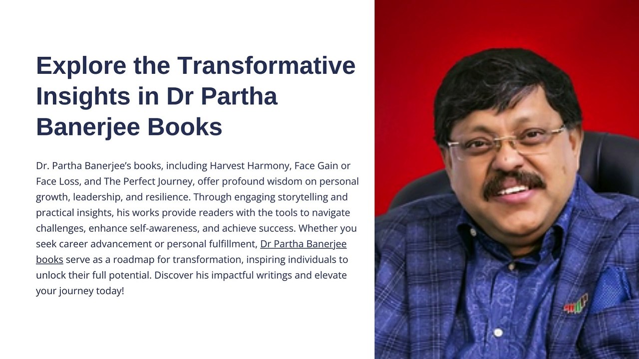 Explore the Transformative Insights in Dr Partha Banerjee Books - video ...