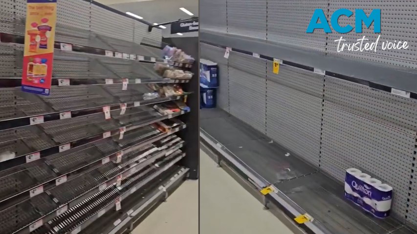 Grocery store shelves left bare as Cyclone Alfred looms | Central ...
