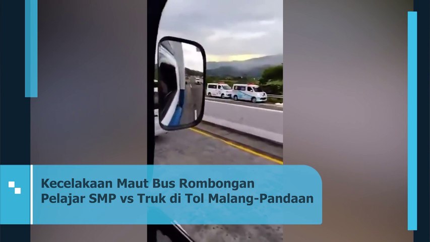 Kecelakaan Maut Bus Rombongan Pelajar SMP vs Truk di Tol Malang-Pandaan