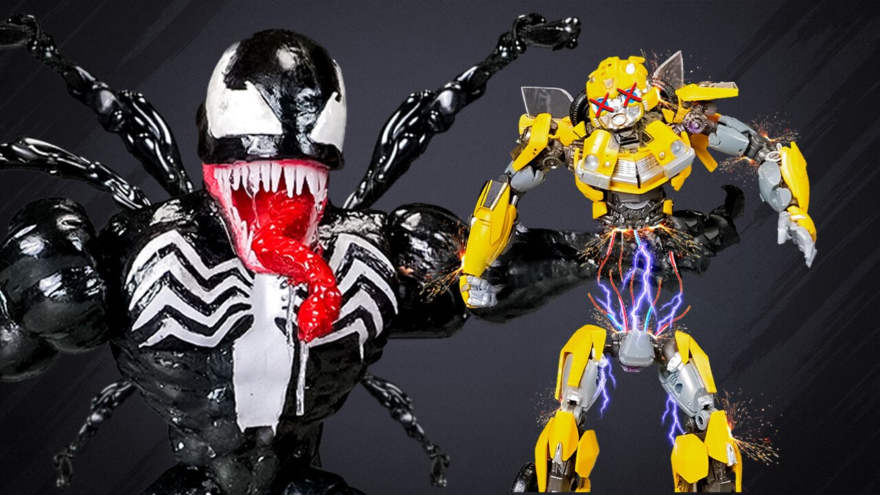 Venom vs Bumblebee - The Ultimate ROBOT Battle of the Fittest - video ...
