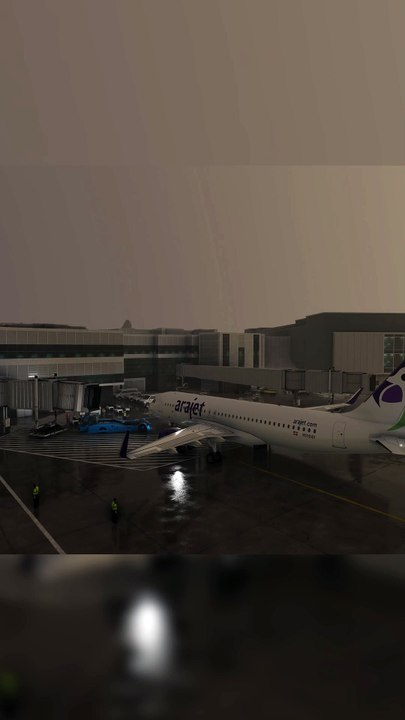 Passenger Boarding Bridge Arajet A320 at Heathrow Airport (LHR), London ...