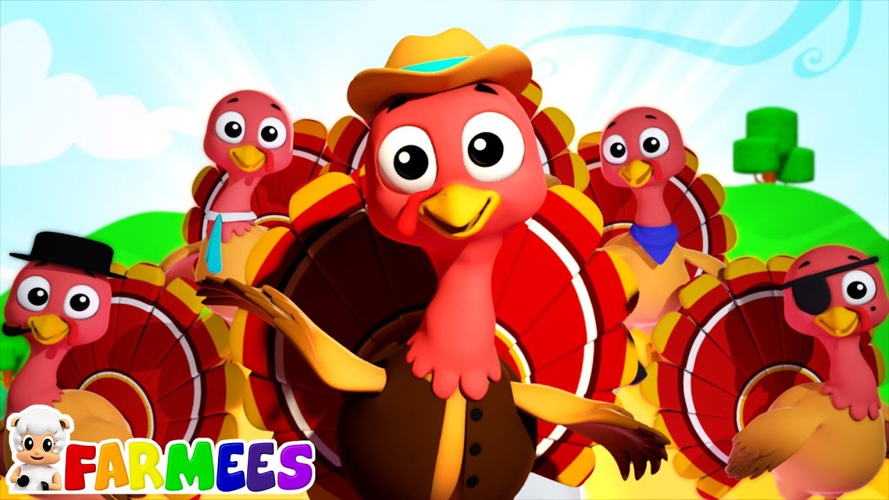 Five Little Turkeys + More Thanksgiving Songs for Babies by Farmees ...