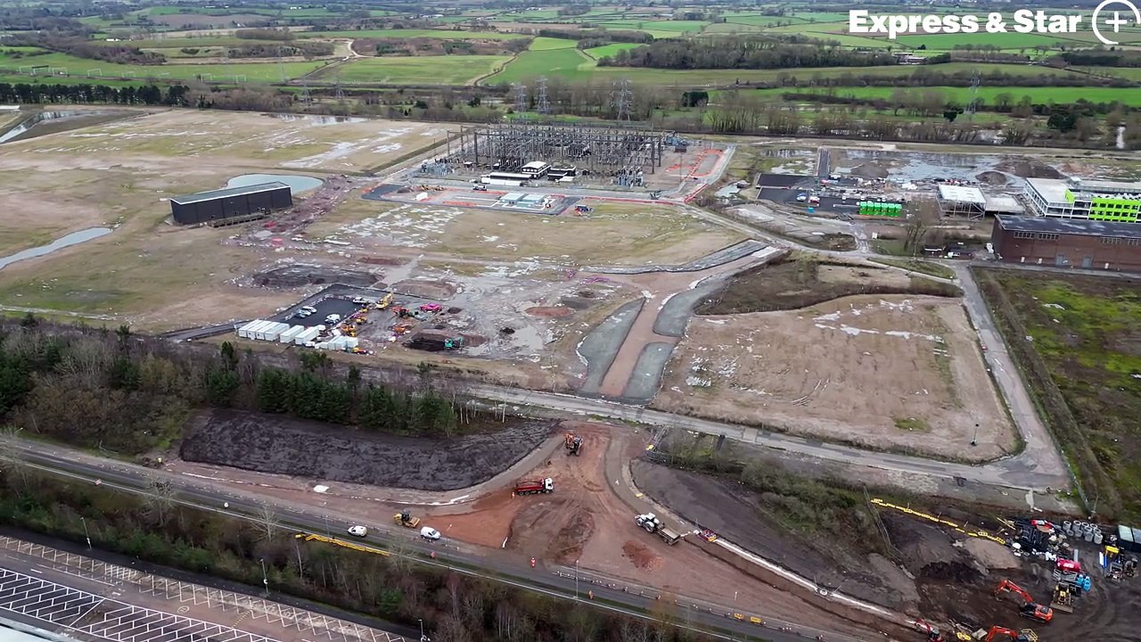 Work has started on developing the former Rugeley Power Station site ...