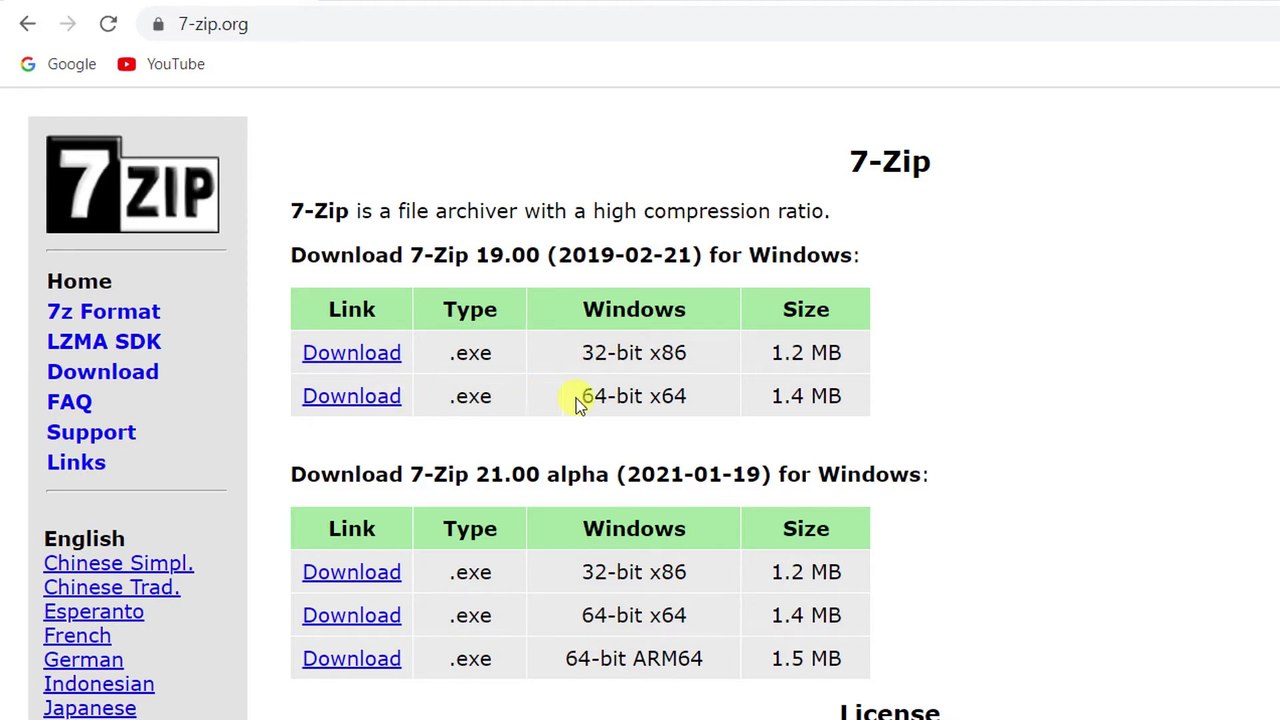 Como usar 7zip para Comprimir y Descomprimir archivos ZIP y RAR en ...