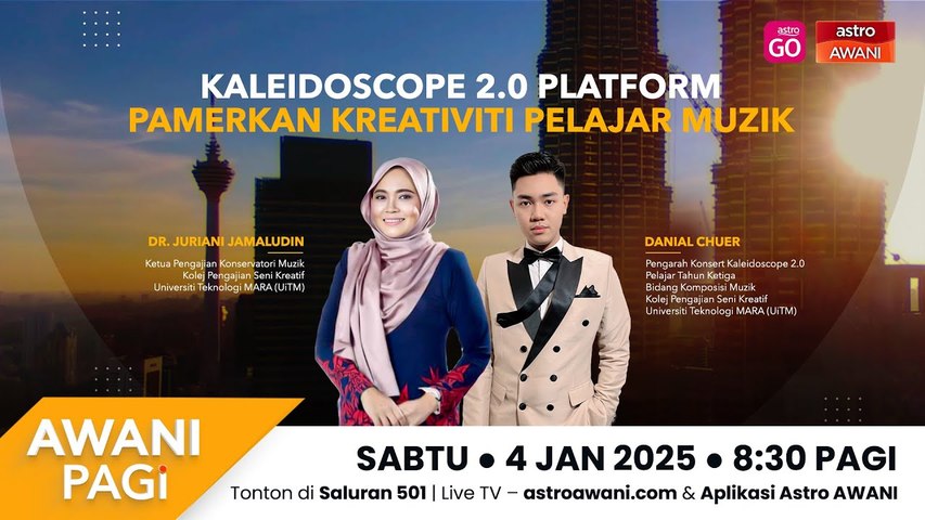 AWANI Pagi: KALEIDOSCOPE 2.0 Platform pamerkan kreativiti pelajar ...