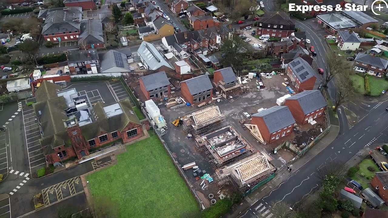 Aerial footage showing how the housing development on the former Little ...