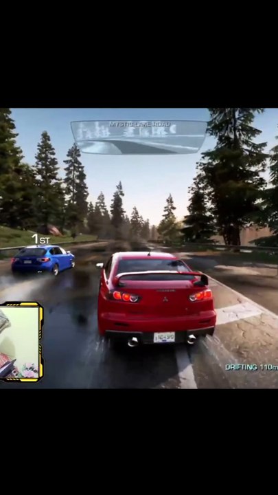 NFS hp 2010 | the red monster subaru on the way to mash with blue ...