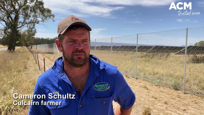 Cameron Schultz - Culcairn farmer with grassfire concerns with solar ...