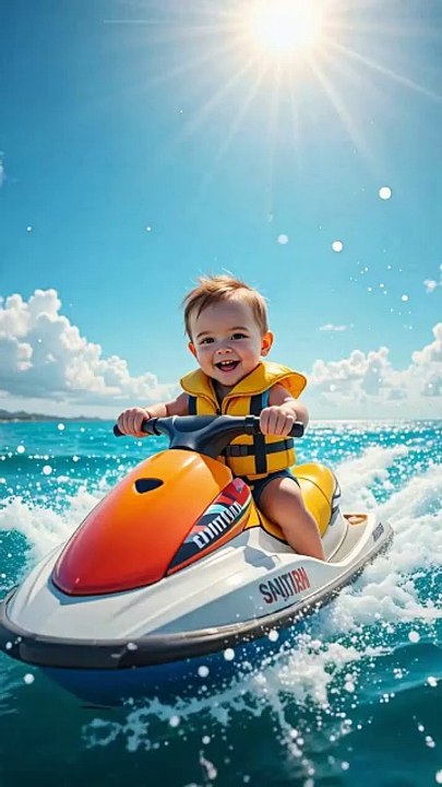 Reding baby boy jet ski #baby #cute #cutebaby #adorable #viral - video ...