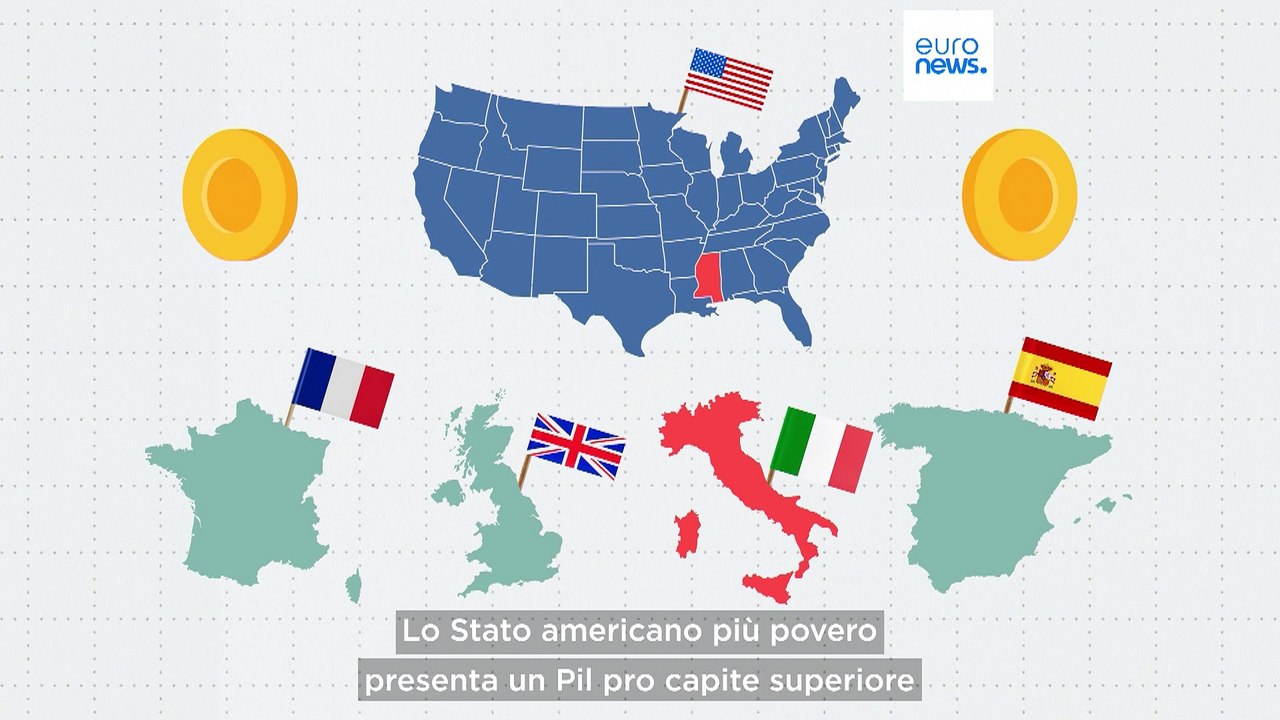 Pil pro capite: il confronto tra gli Stati americani e quelli europei ...