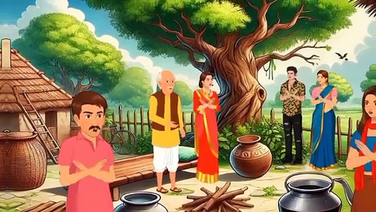 Cartoon storie_Lalchi Mukhiya#Hindi Kahani#Hindi Moral Dtory - video ...