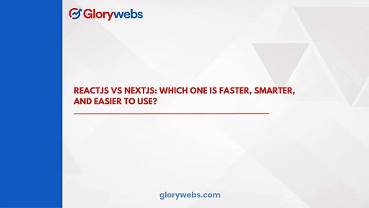 ReactJS vs NextJS Which One is Faster, Smarter, and Easier to Use - video Dailymotion