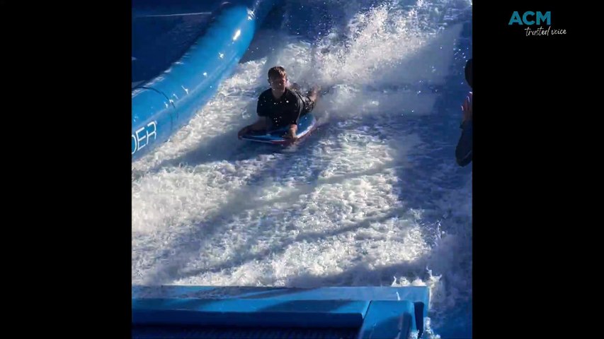 Fun on the FlowRider surf simulator | The Canberra Times | Canberra, ACT