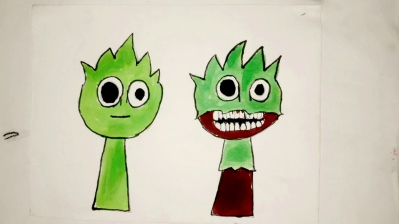 How to draw OWAKCX(Lime) Incredible Sprunki - video Dailymotion