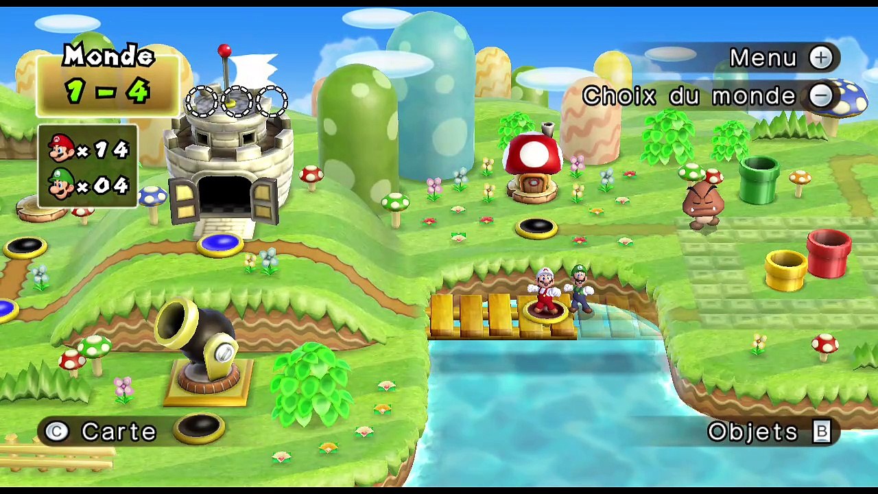 New Super Mario Bros. Wii online multiplayer - wii - Vidéo Dailymotion