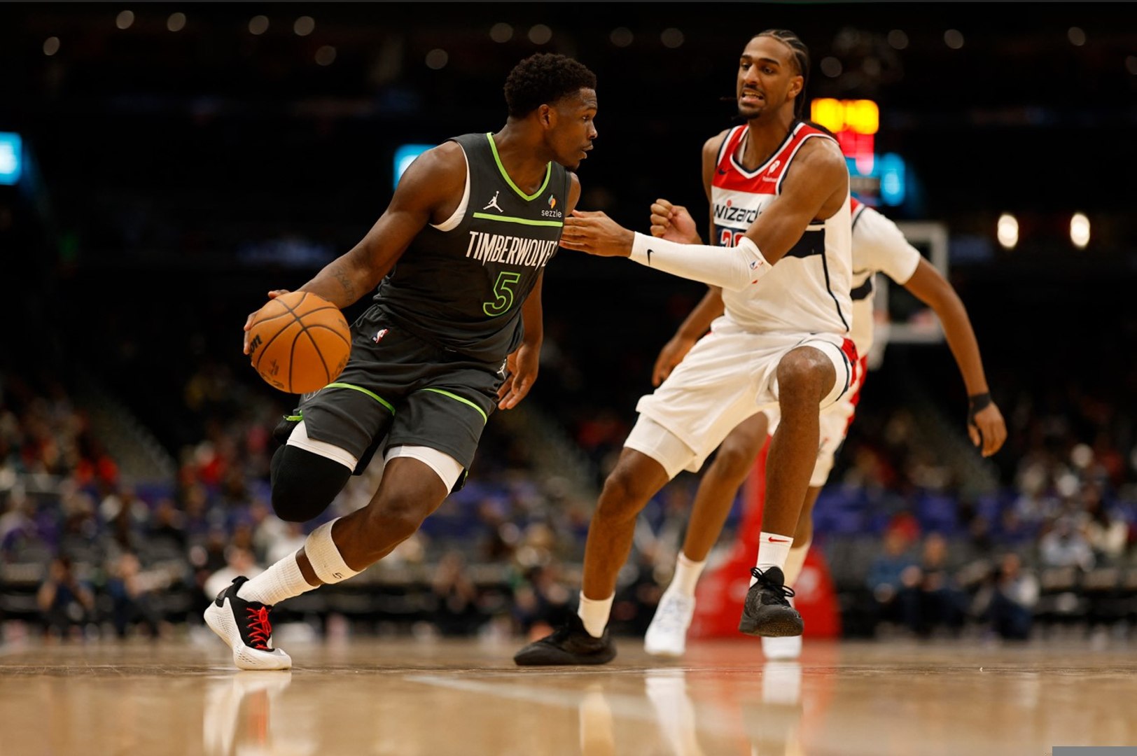 NBA : Edwards se joue des Wizards et donne la victoire aux Wolves ...