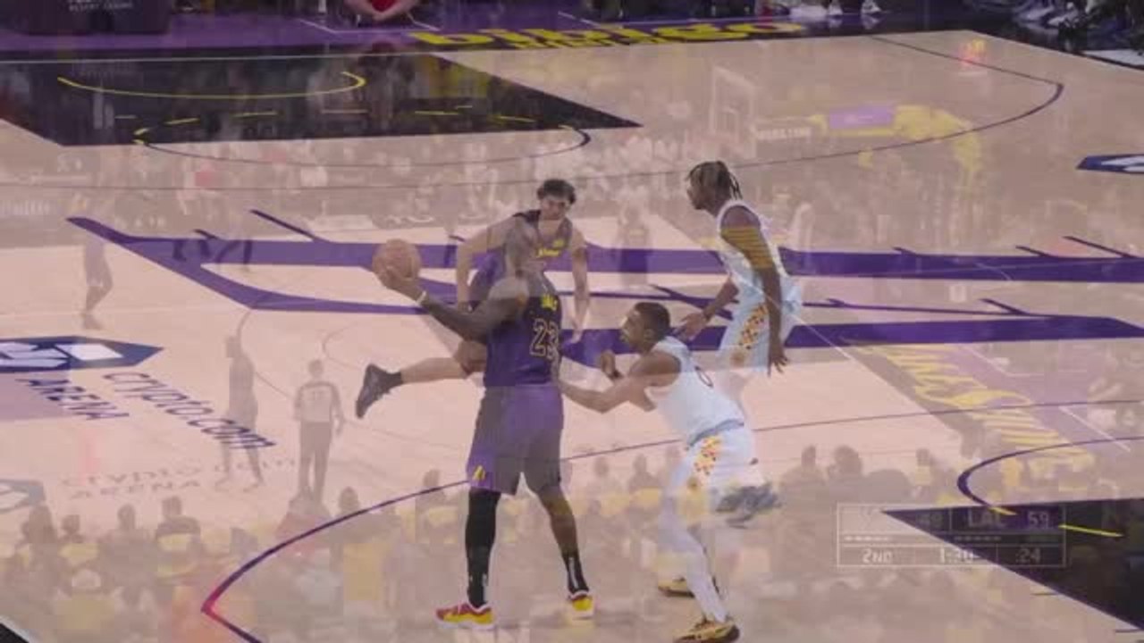 LeBron provides perfect assist for Christie - video Dailymotion