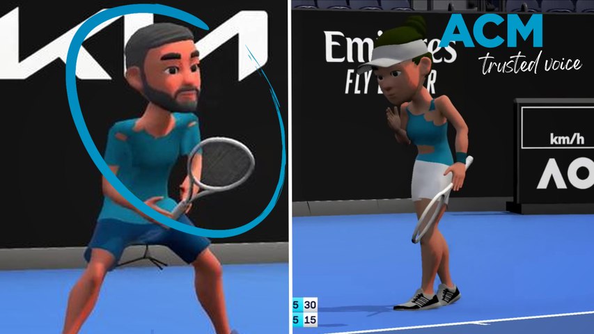Australian Open turns tennis players into Wii cartoons in hilarious AI ...