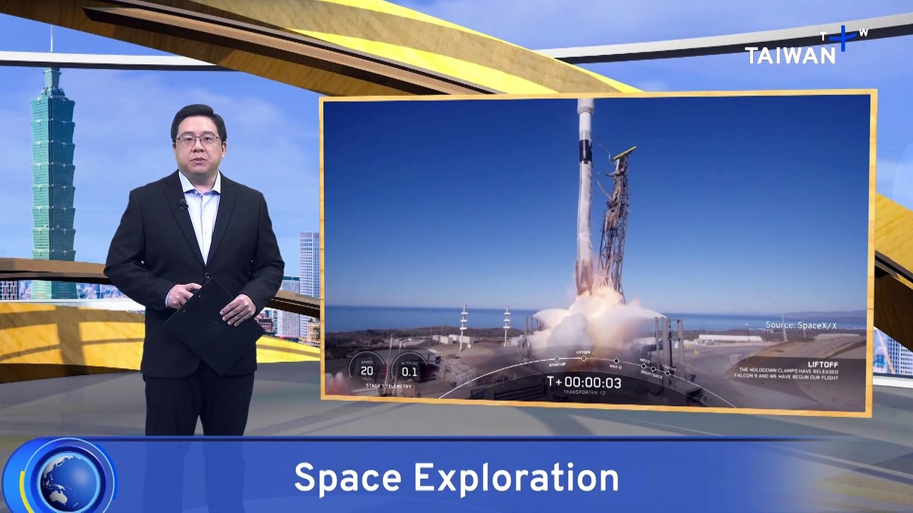 Taiwan Communications Satellite Launches on SpaceX Mission - video ...