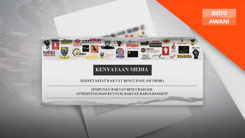 Tiga tuntutan perhimpunan rakyat benci rasuah termasuk menghentikan ...