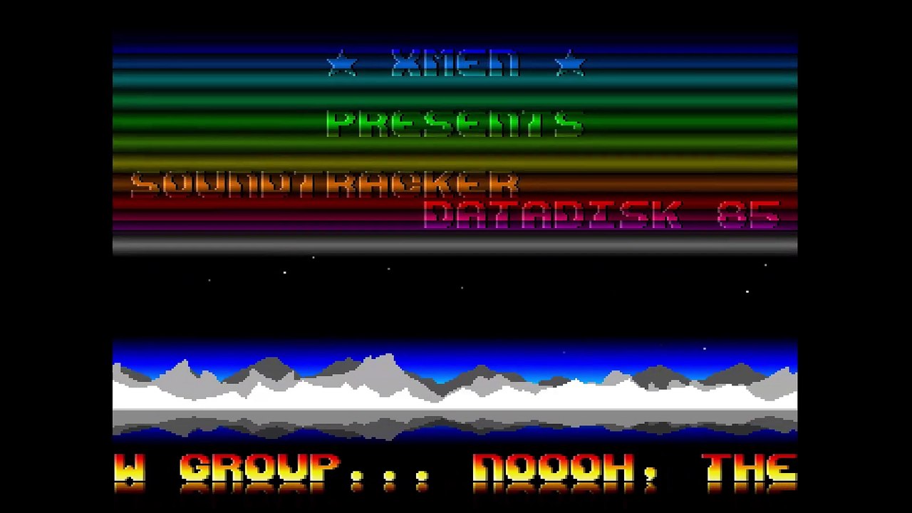 Amiga Cracktro Soundtracker Datadisk 85 By X-Men (1990) - video Dailymotion