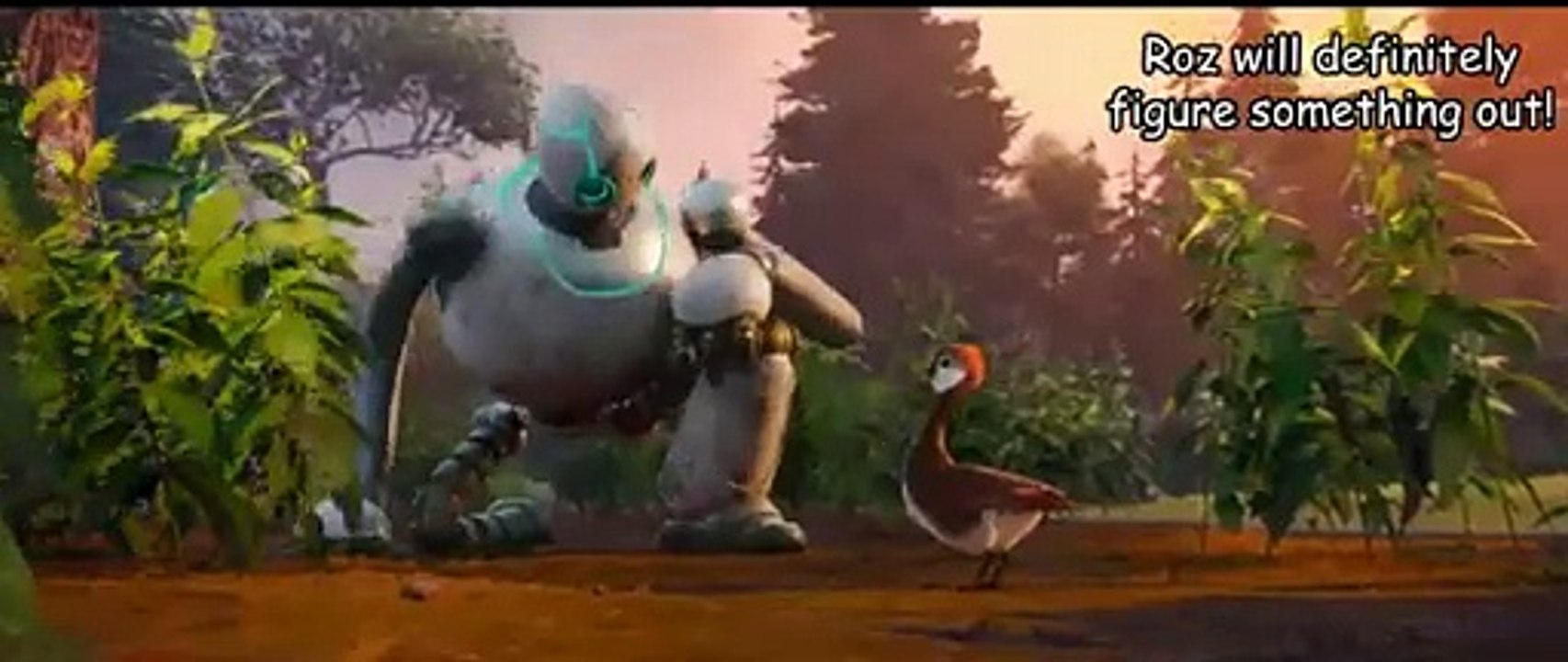 The Wild Robot - Roz Meets Rummage Scene Recap - Brightbill Learns How ...