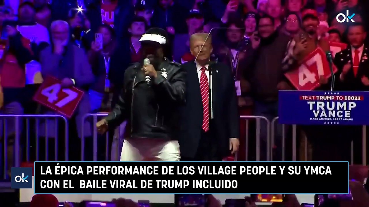La épica performance de los Village People y su YMCA con el baile viral de Trump incluido ...