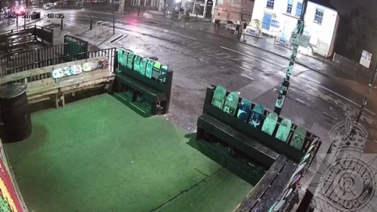 Video shows shocking moment woman is thrown 30 metres across a road in ...