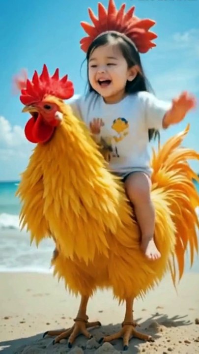 Rooster Riding #baby #rooster #riding #viral #fyp #trendingnow # ...