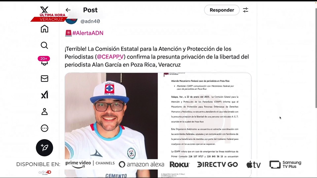 🚨¡Última Hora! Secuestran al periodista, Alan García en Poza Rica ...