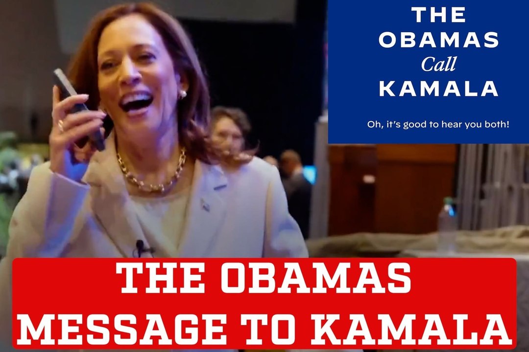Kamala Harris receives support from the Obamas' via phone call - Vídeo ...