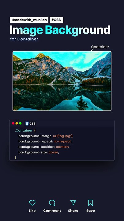 Image Background for Container menggunakan html dan css #html #css # ... Image Background for Container menggunakan html dan css #html #css # ...