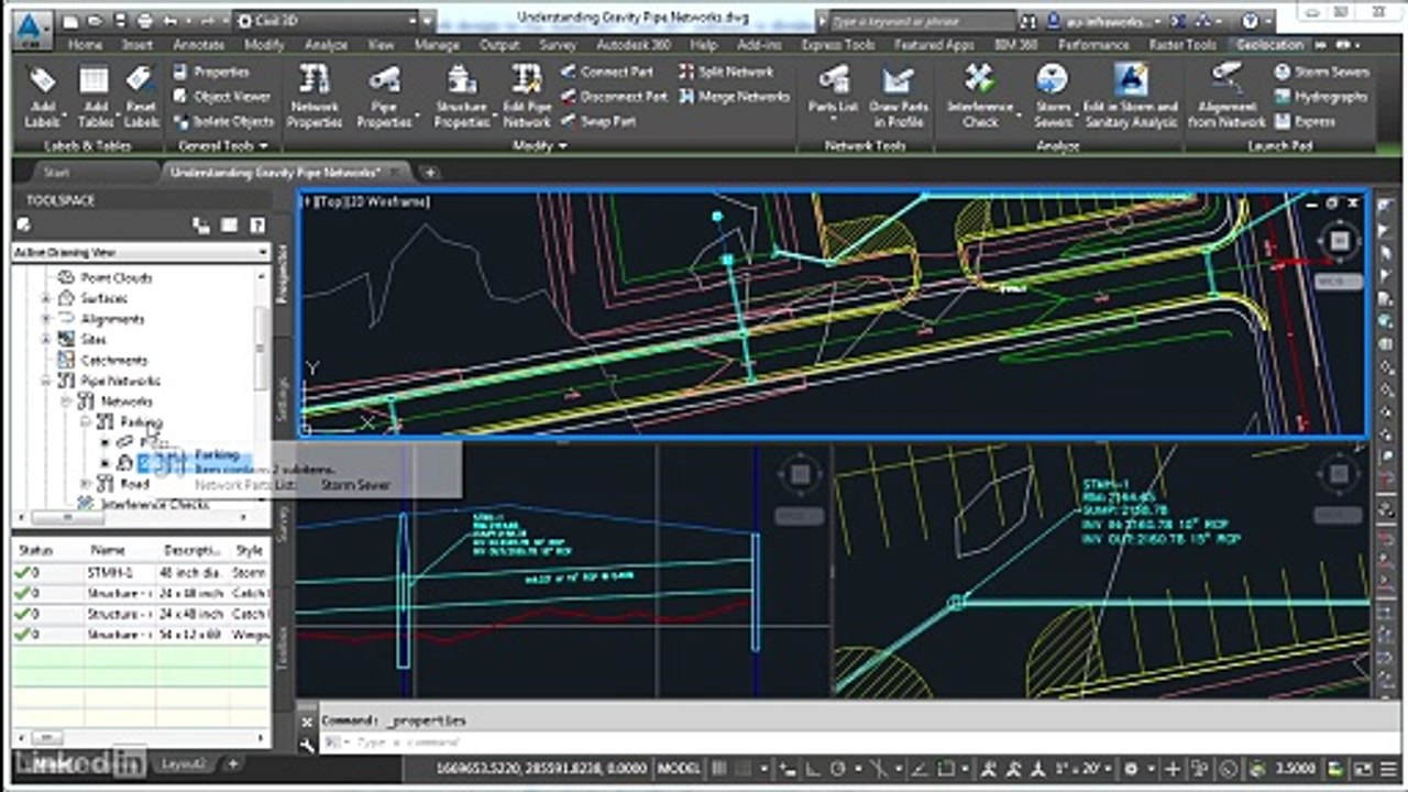 how to Understanding structures in civil 3d #Autodesk #civil3d - video ...