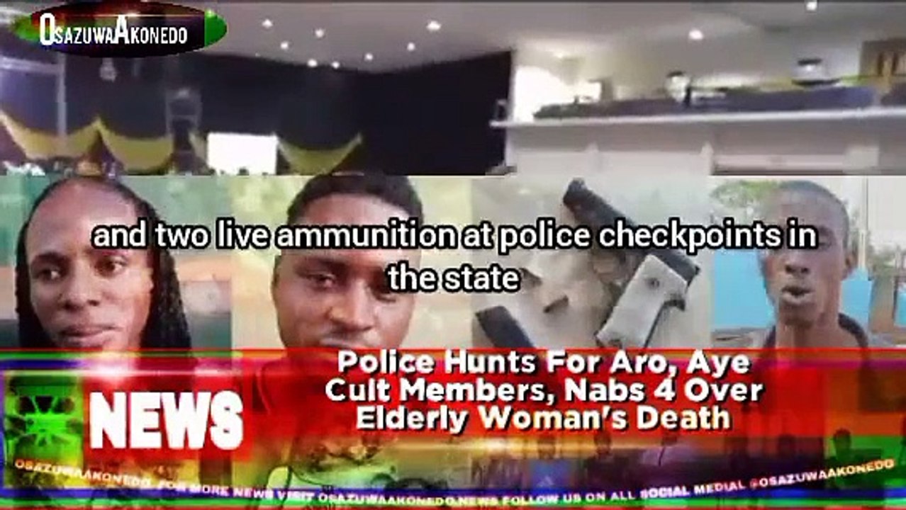 Police Hunts For Aro, Aye Cult Members, Nabs 4 Over Elderly Woman's ...