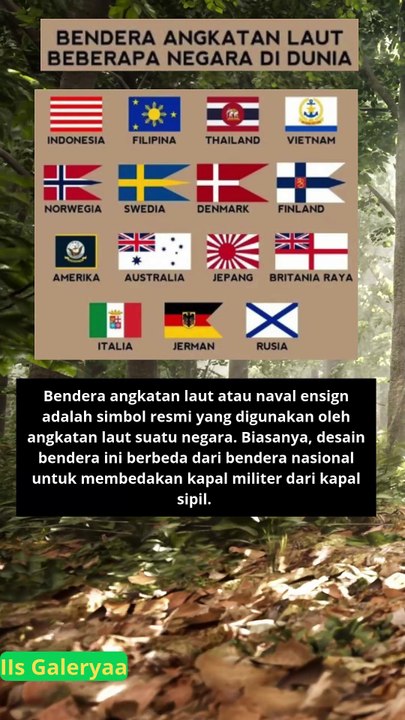 Bendera angkatan laut beberapa negara di dunia mana pilihan mu - Video ...