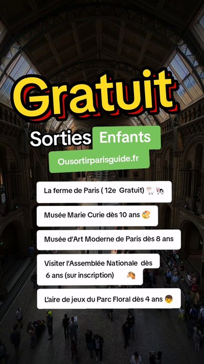 Sorties Gratuite pour enfants 🇫🇷 - Vidéo Dailymotion