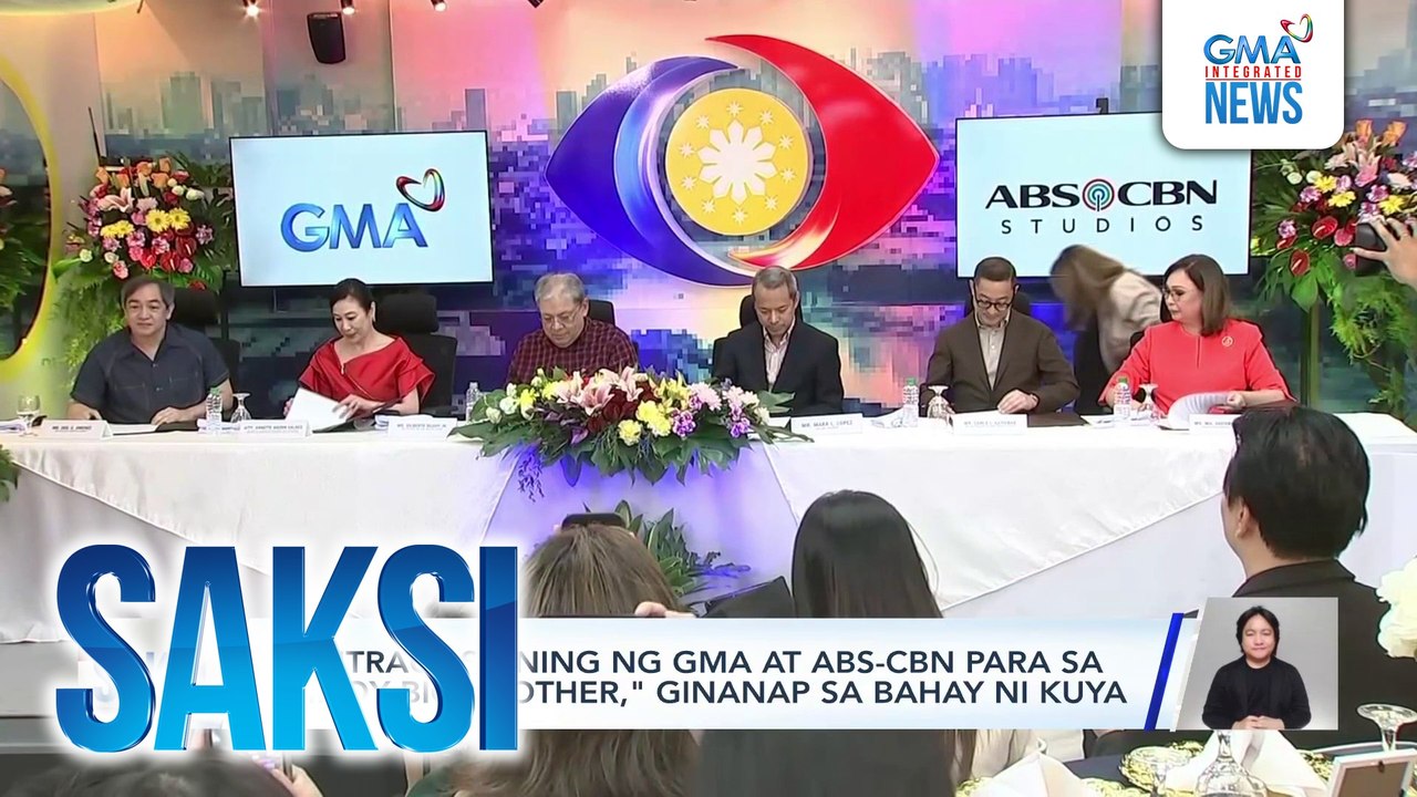 Contract signing ng GMA at ABS-CBN para sa "Pinoy Big Brother," ginanap ...