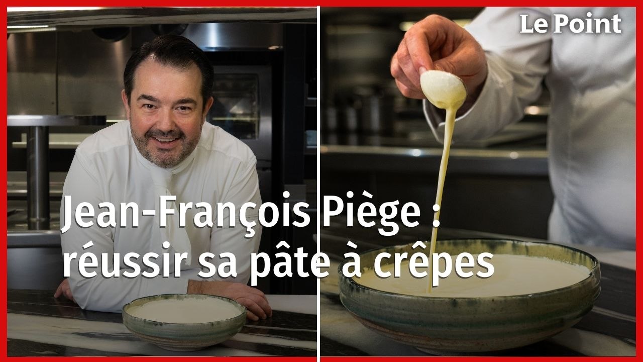 Jean-François Piège : réussir sa pâte à crêpes - Vidéo Dailymotion