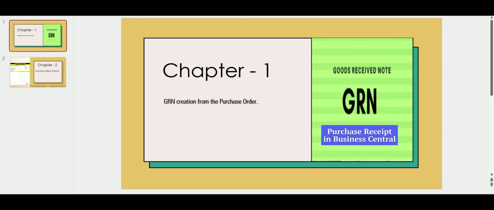 GRN and Purchase Invoice in Business Central #grn #purchasereceipt # ...